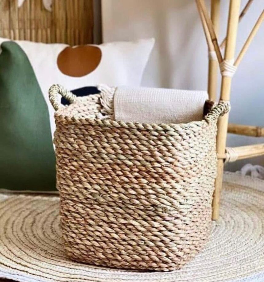 Buy now the best halfa basket handmade square shape coccarohome
