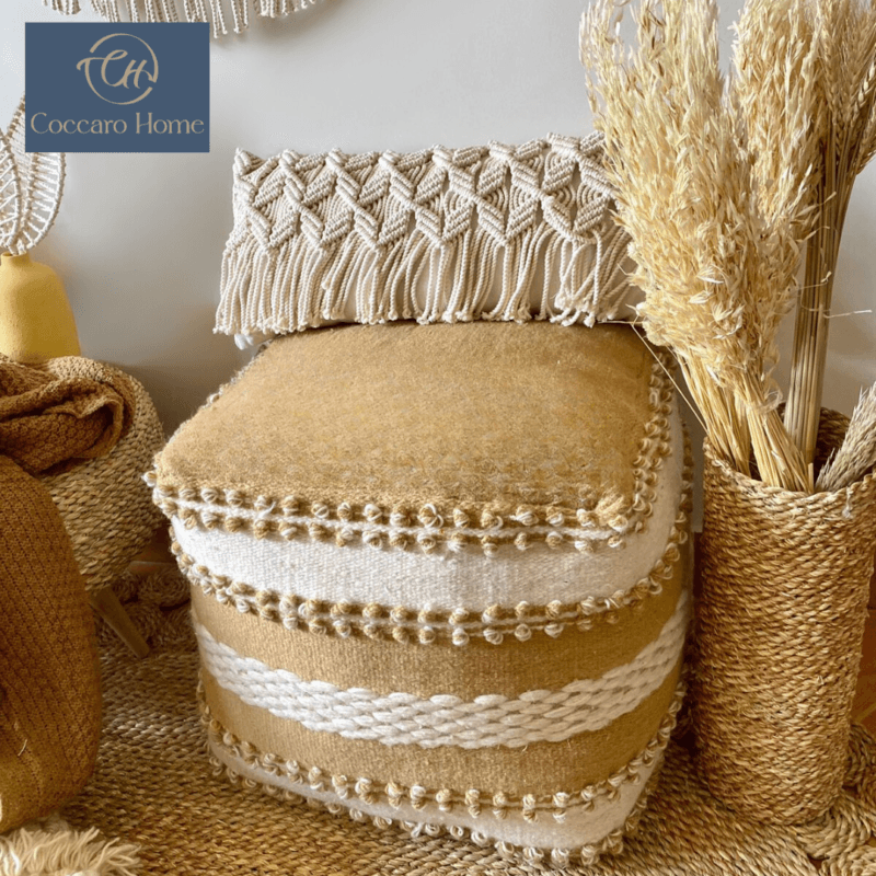 Extra large kilim pouf - coccarohome